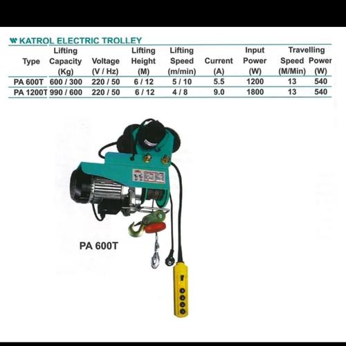 Jual Katrol Electric Trolley 4 Way PA600T - Wipro - Jakarta Barat ...