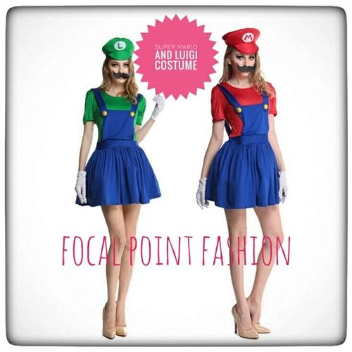 Jual kostum-super-mario-bros-luigi-adult-halloween-party-costume ...