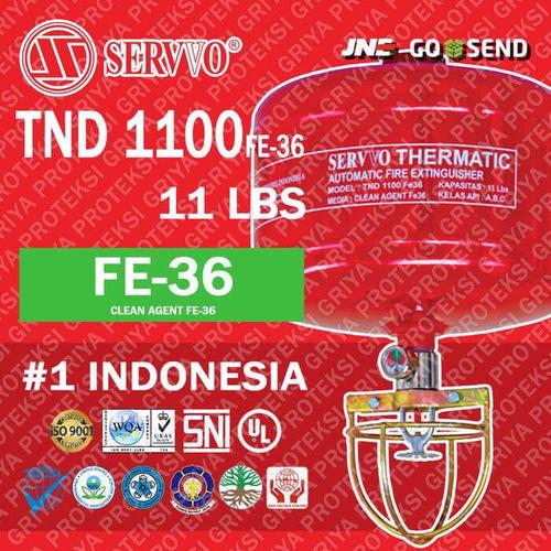 Jual Servvo Thermatic Clean Agent FE-36 Cap. 5 kg Portable TND-1100 SV ...
