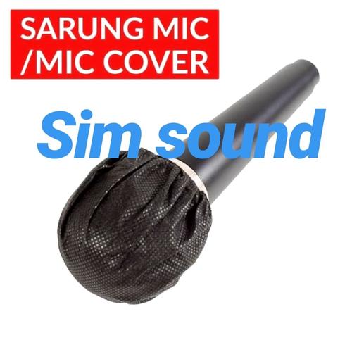 Jual SARUNG COVER MIC HITAM ISI 50 COVER MICROPHONE 50PCS 50 PCS ...