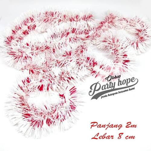 Jual slinger putih besar / hiasan dirgahayu ri / slinger dekorasi hut ...