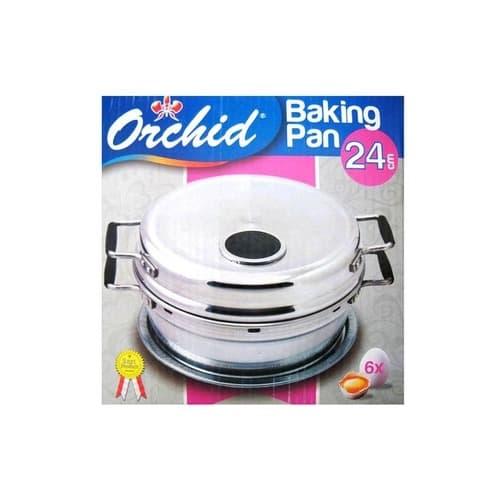 Jual Baking Pan Orchid 24 cm / Alat Panggang Kue Bolu - Kota Depok ...