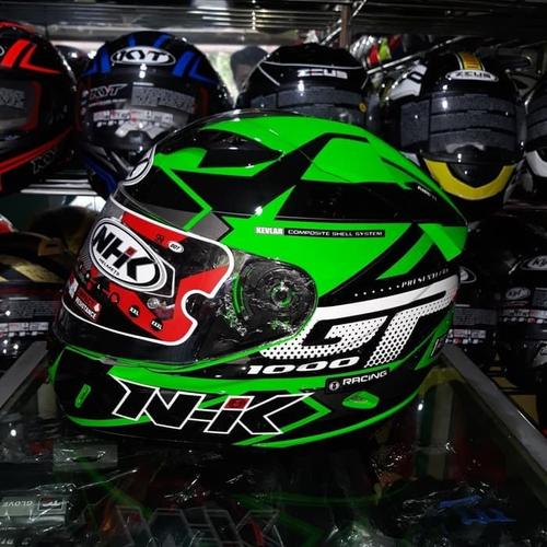 Jual Helm NHK Gp1000 star black green fullface nhk gp 1000 motif - M - Kota Bekasi - Bursa ...