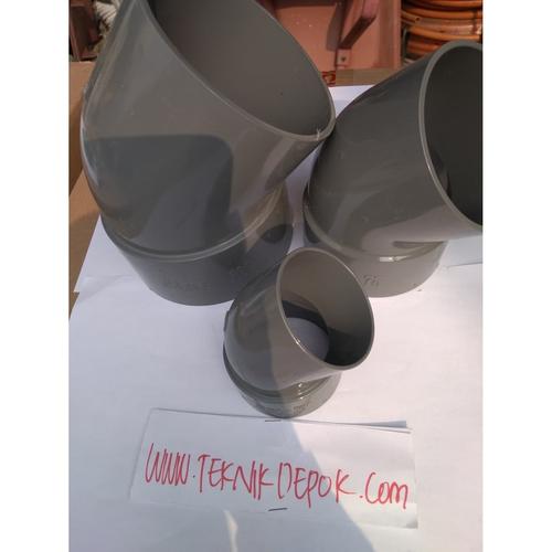 Jual elbow socket spigot 45 derajat 4 inch knie sambungan paralon keni ...