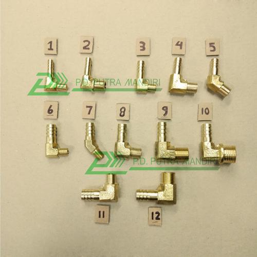 Jual Nepel Selang ELBOW 5/16 x M1/4 - Kuningan / Hose Nipple Elbow - Jakarta Barat - PUTRA ...
