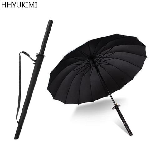 Jual Payung Hitam Unik Jepang Bentuk Samurai Katana Full Black Hadiah ...