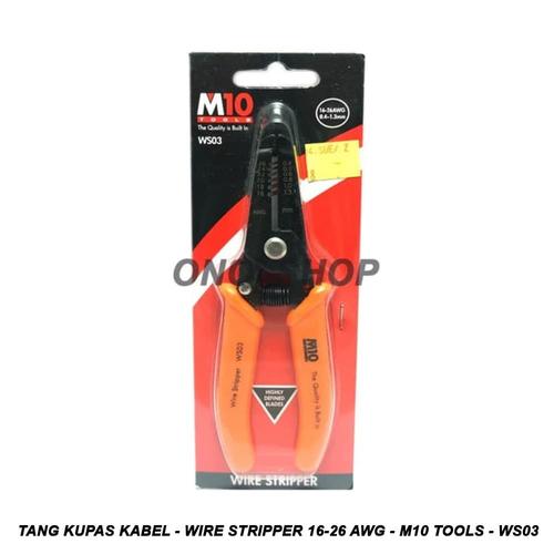 Jual Tang Kupas Kabel - Wire Stripper 16-26 AWG - M10 Tools - WS03 ...