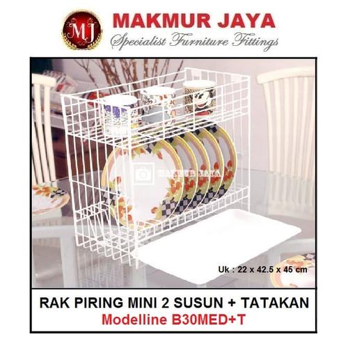Jual Rak Piring Mini 2 Susun + Tatakan Modelline B30MED+T - Kota ...