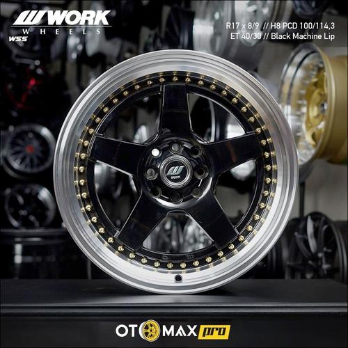 Promo Velg Mobil Work (W5S) Ring 17 Black Machine Lip Cicil 0% 3x - Kab ...