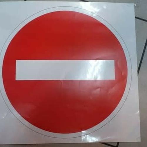 Jual SIGN LABEL STICKER RAMBU PERBODEN DIM 30X30CM K3 RAMBU JALAN ...