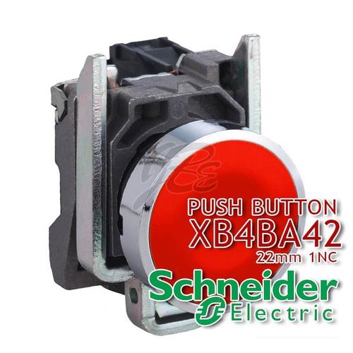 Jual Push Button Besi Tipe Flush Schneider Merah XB4BA42 - Jakarta ...