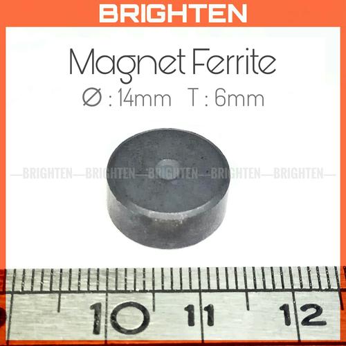 Jual Magnet Ferrite diameter 14mm tebal 6mm Magnet Besi - Kota Bandung ...