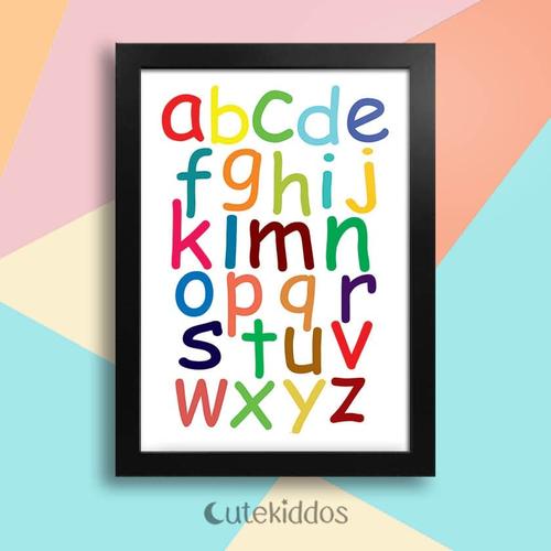 Promo Poster Belajar Inspiratif Huruf Alfabet Hiasan Dinding Edukasi ...