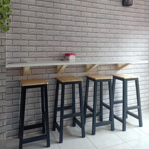 Jual kursi bar / bangku bar / bangku kayu / kursi bar jati belanda ...