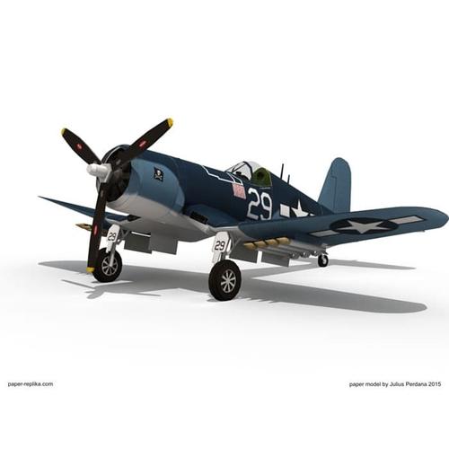 Jual DIY Papercraft F4U Corsair Aircraft - Kota Bandung - dearbestshop ...