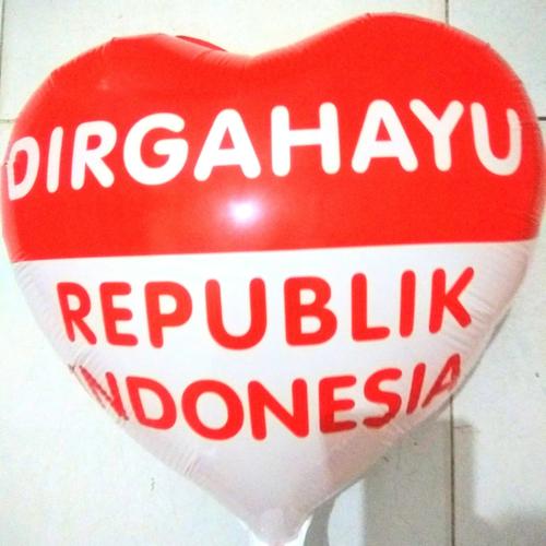 Jual Grosir umbul bendera Indonesia merah putih balon love & bulat size ...