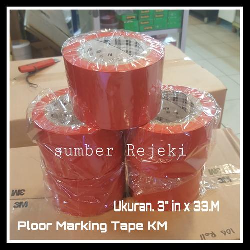 Jual Floor Marking Tape KM Ukuran 3" x 33.M Lakban Lantai Isolasi Lantai - Jakarta Barat ...