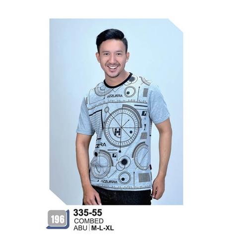 Jual Baju Kaos Pria Azzura original/kaos distro modern/kaos trendi ...
