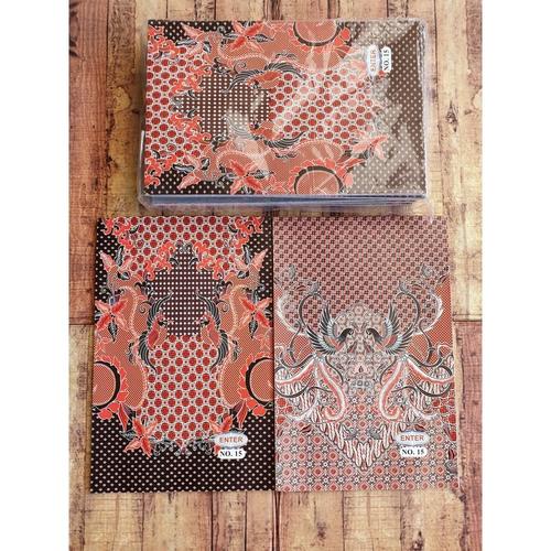 Jual 1 Lusin Block Note Enter Batik No 15 - 12 Buku Catatan - Notes ...