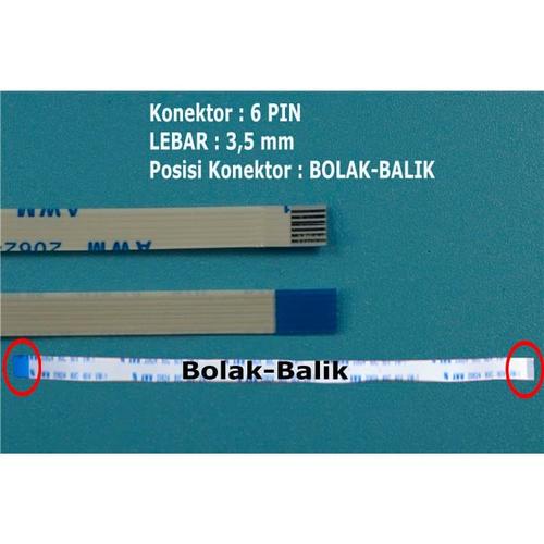 Jual Kabel Flexible Switch Power Laptop ASUS 6 Pin Lebar 3.5mm Bolak ...