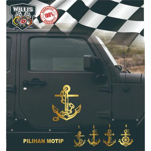 Jual STIKER MOBIL JANGKAR JEEP KATANA FEROZA TAFT CUTTING STICKER GOLD ...