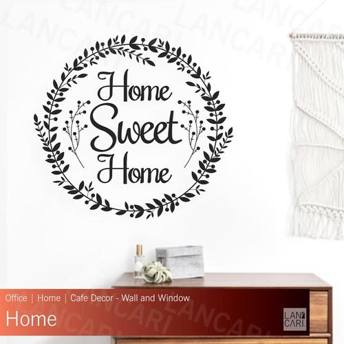 Jual Wall Stiker Home Sweet Home Quote Sticker Cutting Dinding Kaca ...