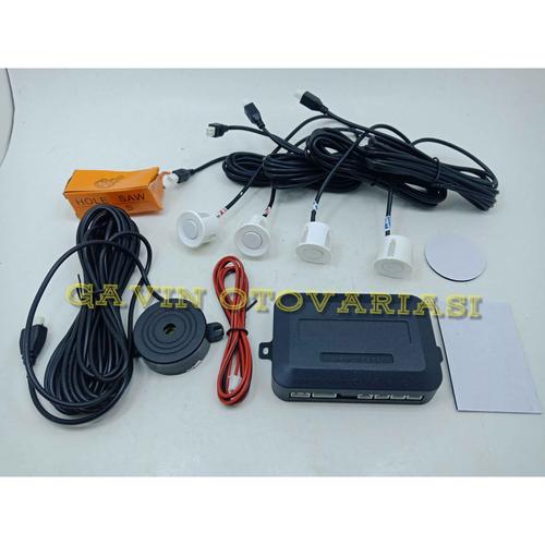 Jual Sensor Parkir Mundur 4 Titik Putih -Parking 4 Mata suara - Hitam ...