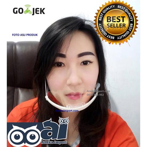Jual Masker Transparan Penutup Mulut Restoran, Masker Plastik Cafe ...