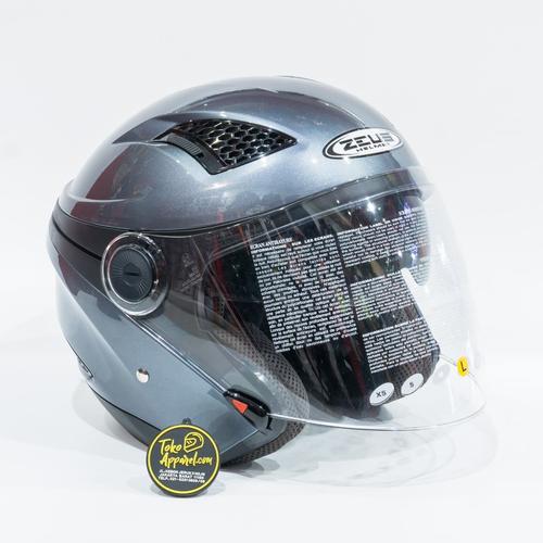 Jual HELM HALF FACE ZEUS ZS-610 TITANIUM - L - Jakarta Barat ...
