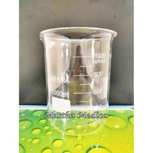 Jual Alat Laboratorium Gelas Ukur Kaca 1000 cc Tabung Larutan Kimia ...