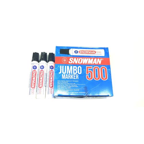 Jual Spidol JUMBO 500 Snowman Marker Permanen - Hitam - Jakarta Utara ...