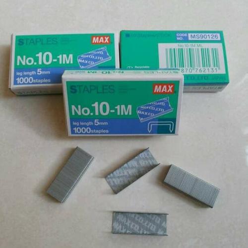 Jual Isi staples / isi stapler / isi hecter No. 10 Max ( Kecil ...