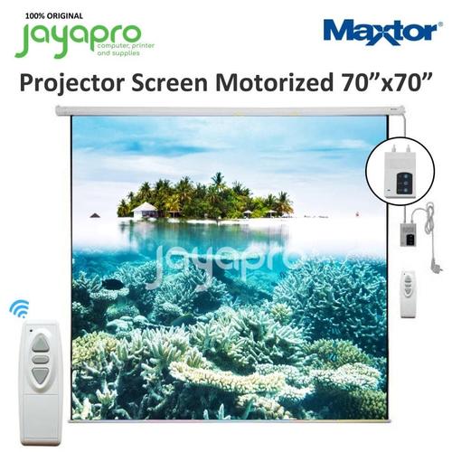 Jual Layar Proyektor 70 inch / 70" x 70" Maxtor Wall Mount Motorized ...