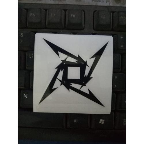 Jual cutting sticker band st anger logo metallica - Putih - Kota Depok ...
