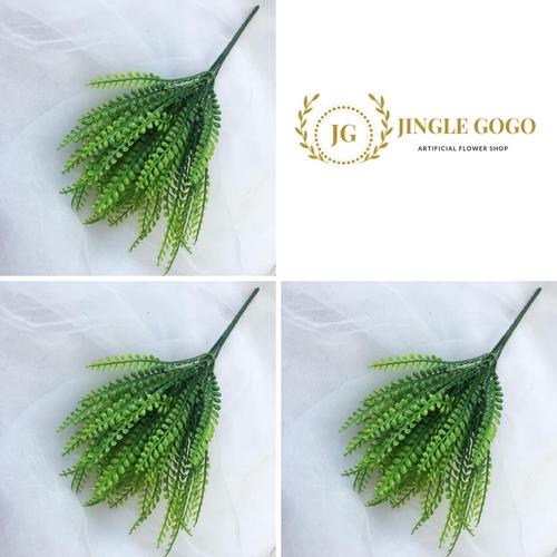 Promo Daun Suplir Plastik Rumput Pakis Bunga Rangkaian Seserahan Dekor ...