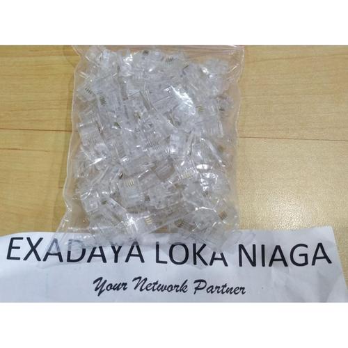 Jual Connector RJ11 Konektor Rj 11 Telepon Isi 100 Pcs - Jakarta Pusat ...