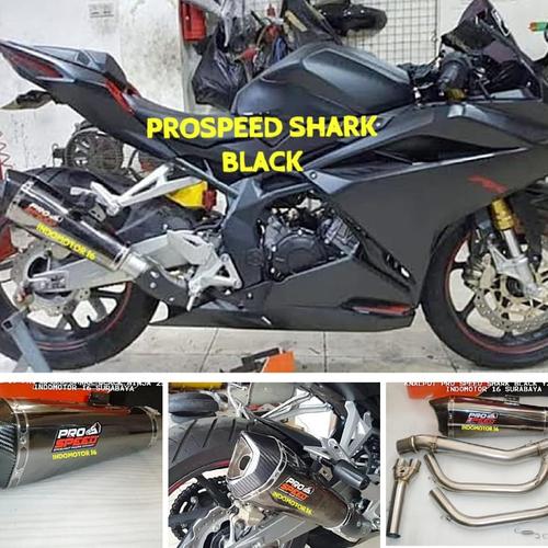 Jual KNALPOT PROSPEED CBR 250RR SHARK BLACK FULL SYSTEM - Kota Surabaya ...