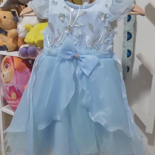 Jual Baju Pesta Anak Warna Biru Muda Icy Blue Princess Kids Party Dress ...
