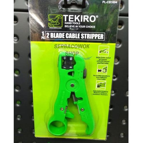 Jual Tekiro Pisau Cutter Pemotong Kabel 2 Blade Cable Stripper Termurah ...