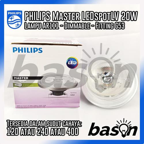 Jual PHILIPS MASTER LEDspot LV D ExpertColor 20W AR111 G53 Dimmable ...