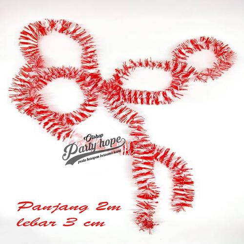 Promo slinger merah putih / hiasan lomba agustus / slinger karnaval HUT ...