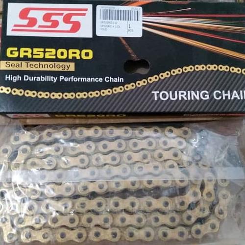 Jual Rantai SSS 520 RO 120L O Ring Penerus RO RK Ninja 250 / CBR 250 ...