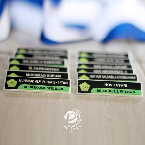 Jual Name Tag Papan nama dada Sekolah ( resin timbul ) - Kab. Lebak ...