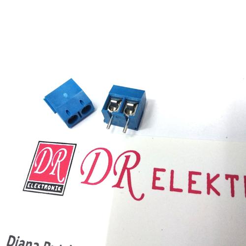 Jual Terminal kabel Block T Blok TBlok TB 2p 2 pin kaki biru kecil ...