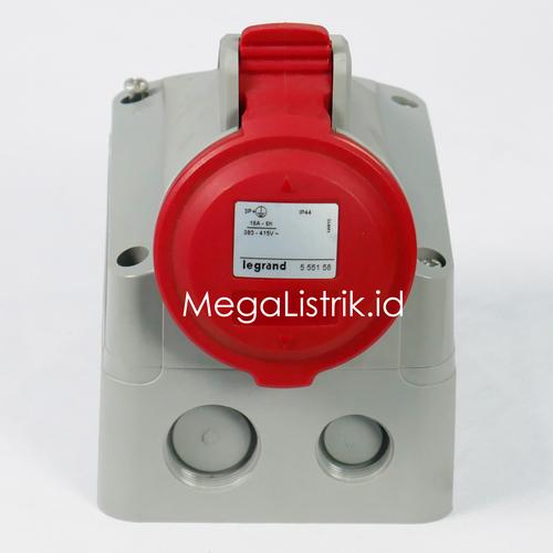 Jual Legrand Stop Kontak Industrial Surface 4 Pin 16A IP44 555158 ...