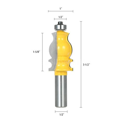 Jual Mata Router Bit 1/2 Shank Mata Profil Parquet Skirting Board - Kab ...