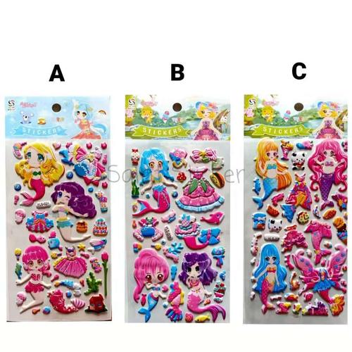Promo Gambar Tempel Sticker Timbul Stiker Anak Karakter Princess ...