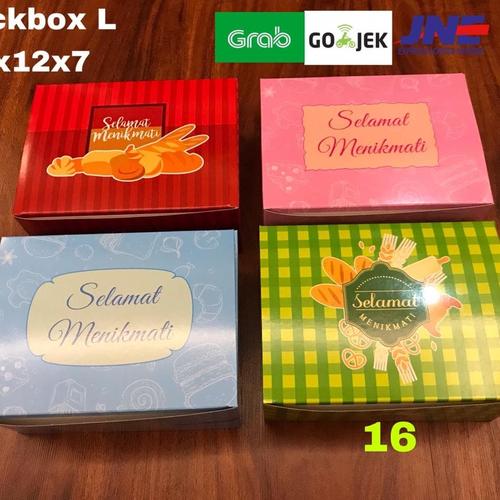 Jual Snack Box / kotak Snack / box snack / kotak snack ukuran L 16x12x7 ...