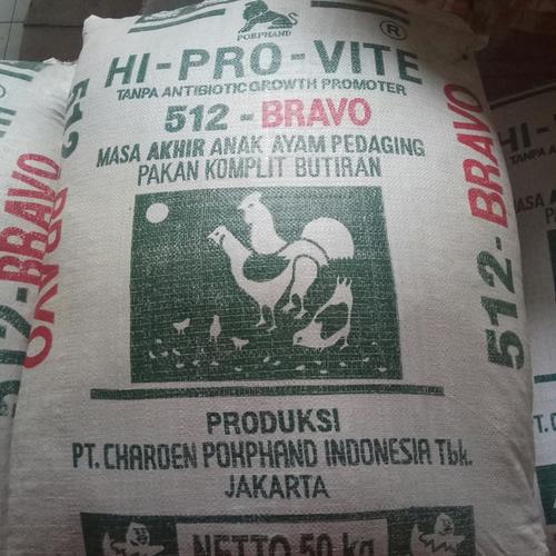 Jual HI-PRO-VITE 512 BRAVO Makanan Ayam Finisher Usia 20-40 Hari ...