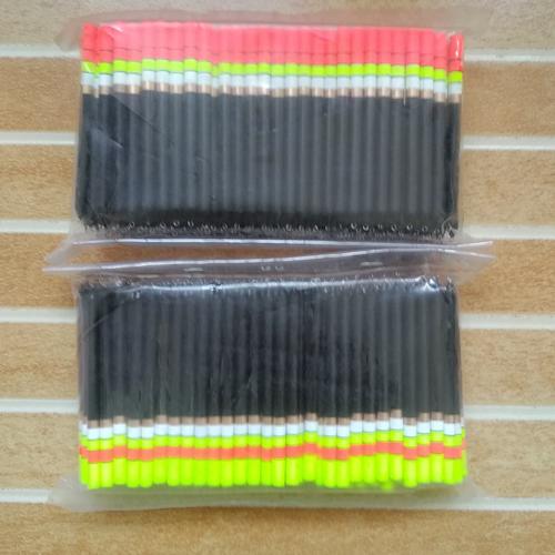 Jual pelampung pancing selang pipet hitam size 8 cm dan 10 cm - campur ...